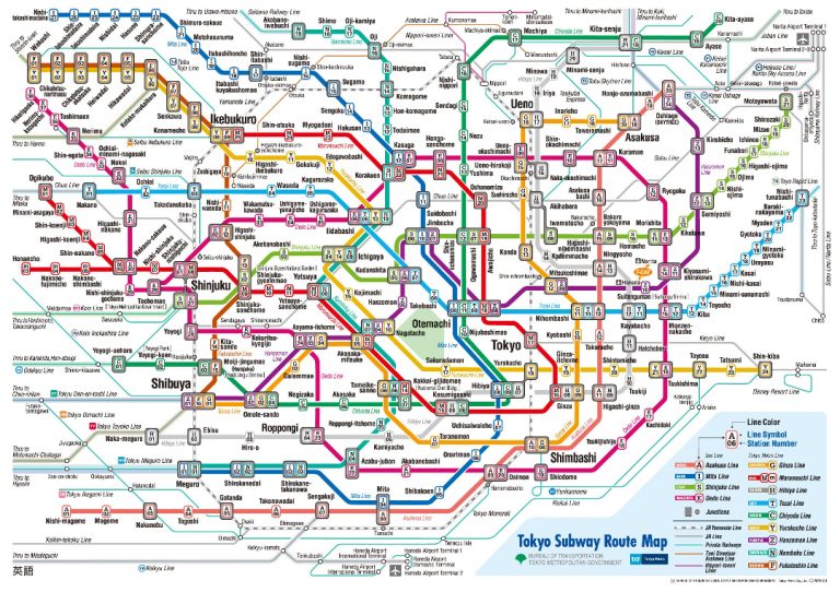 วิธีการดูแผนที่รถไฟในโตเกียว & การเที่ยวโตเกียว ขึ้นรถไฟไม่ให้ผิดสาย